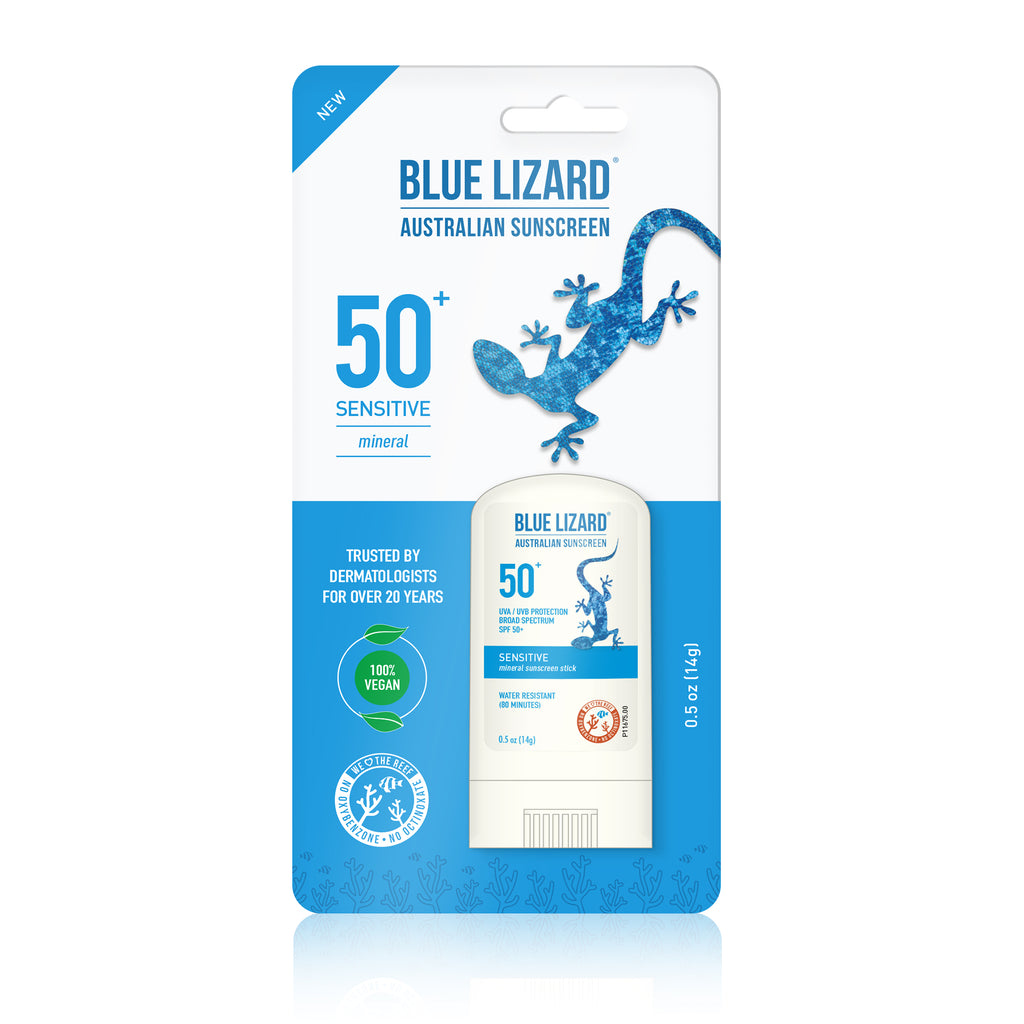 Sensitive SPF 50+ Mineral Sunscreen 0.5oz Stick | Blue Lizard